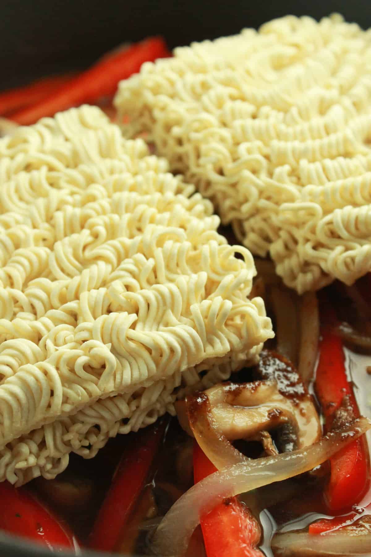 Beef Ramen Skillet - Practically Homemade