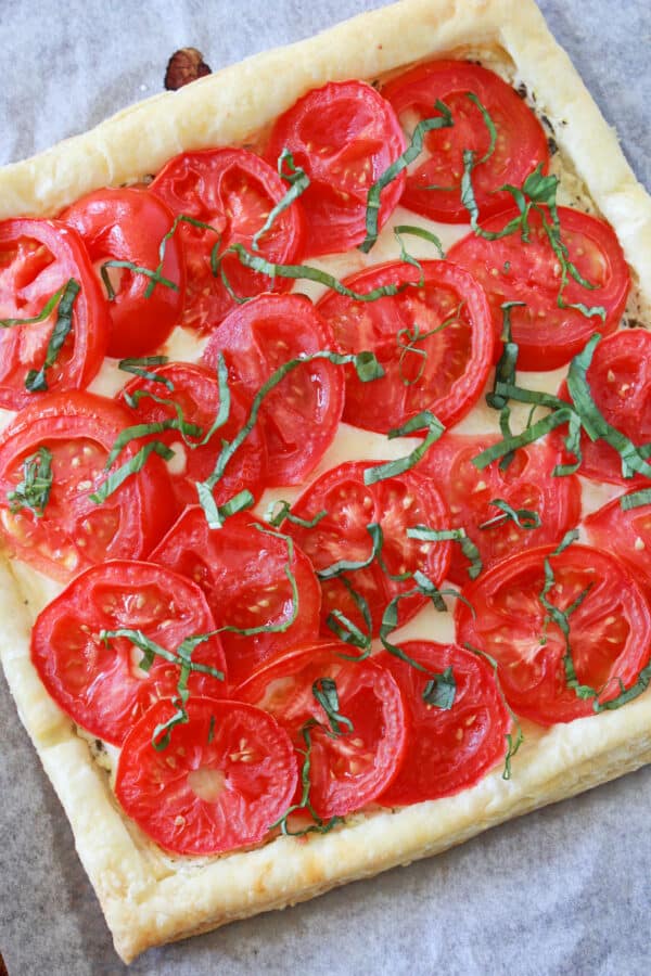 Caprese Tart - Practically Homemade