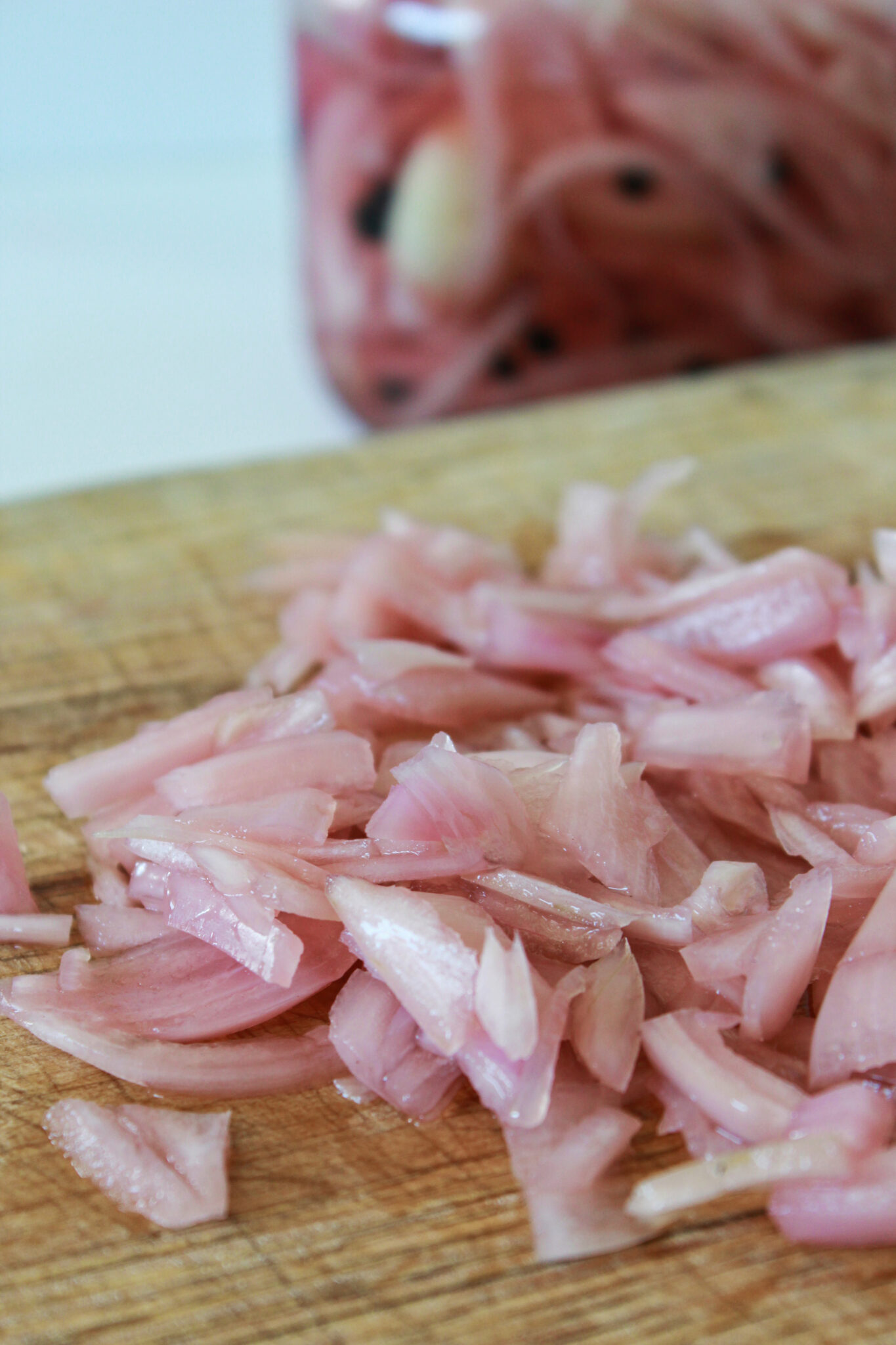 Cucumber and Pickled Shallot Salad - Practically Homemade