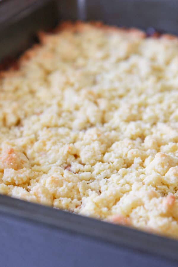 Salted Caramel Butter Cake Bars | Practically Homemade