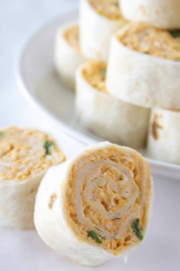 How to Make Buffalo Chicken Tortilla Wraps | Practically Homemade