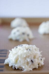 Easy Chocolate Chip Macaroons Recipe | Cookies | Practically Homemade