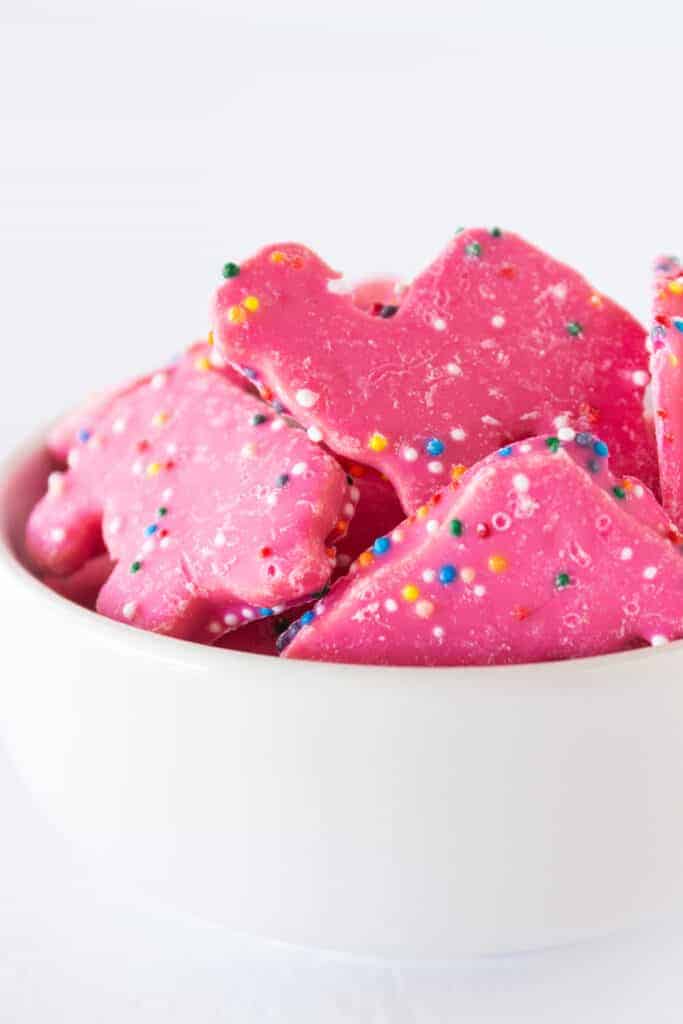 Frosted Animal Cookies Recipe with a Cake Mix | Practically Homemade
