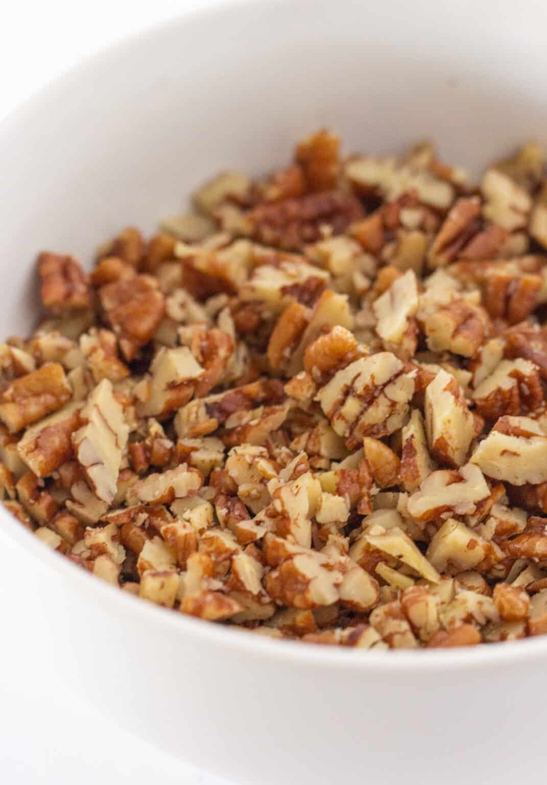 How to make Easy Salted Buttered Pecans - Practically Homemade