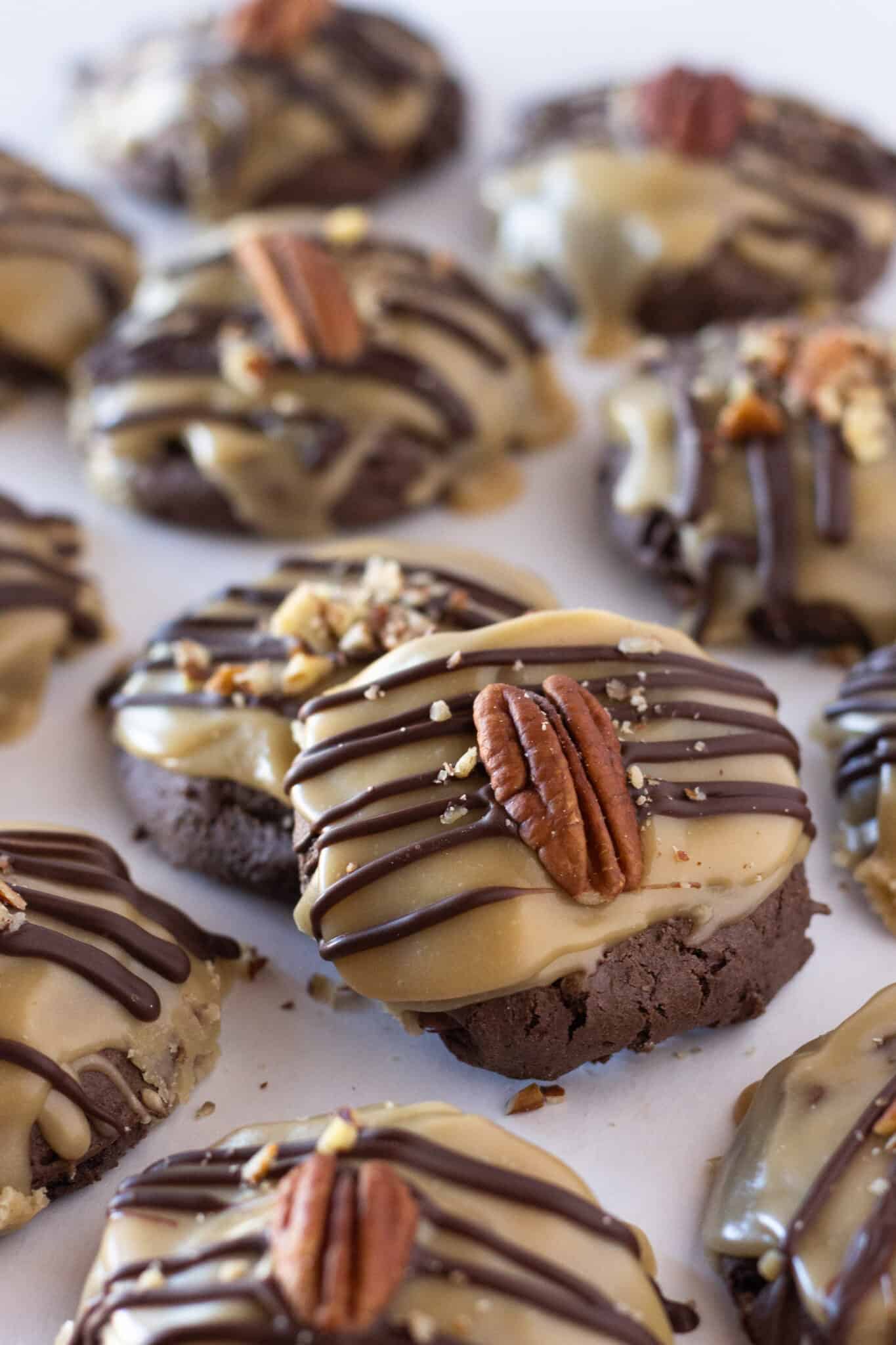 Easy Turtle Sheet Cake Cookies Recipe - Practically Homemade