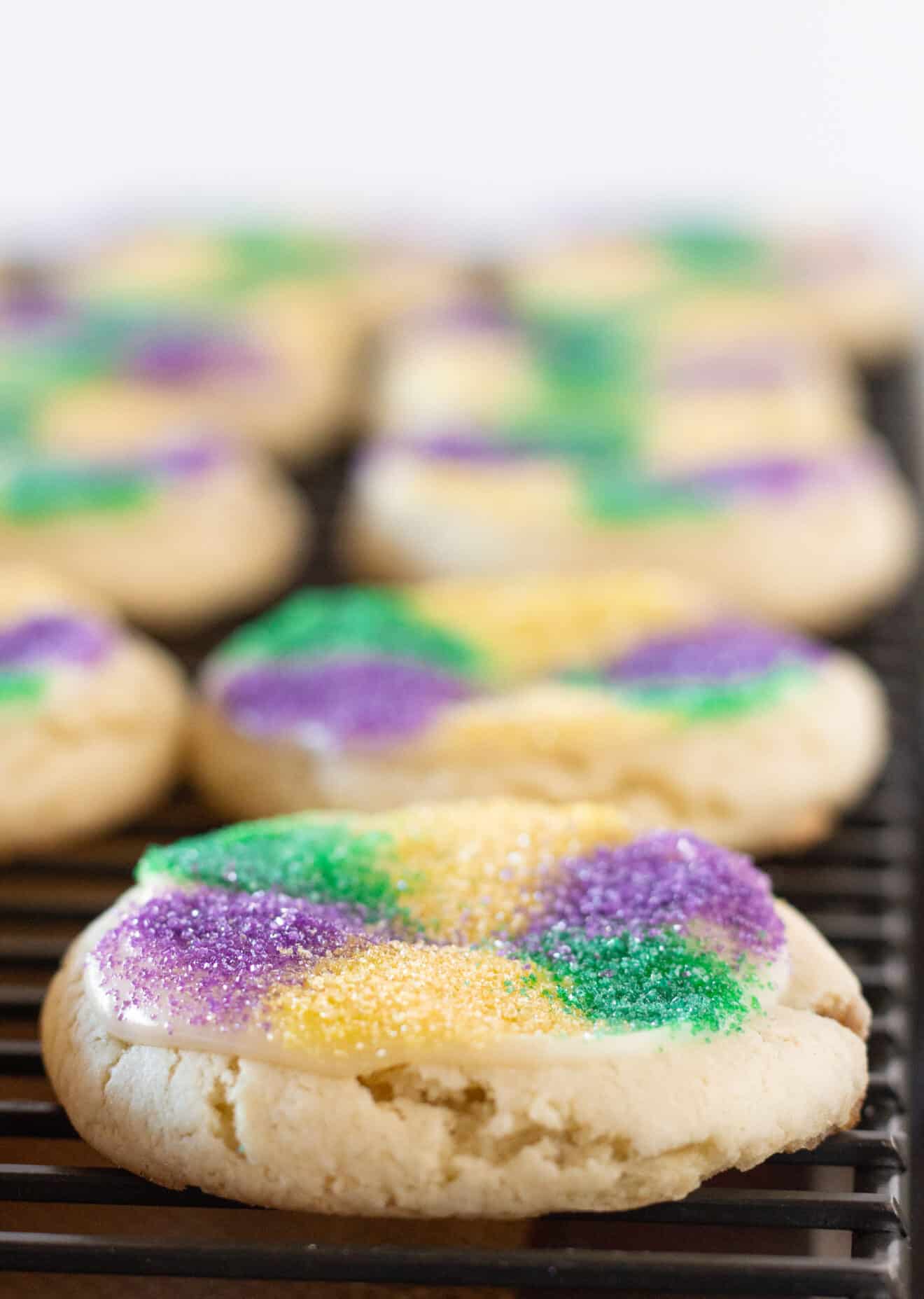 Easy Mardi Gras Cookie Recipe - Practically Homemade