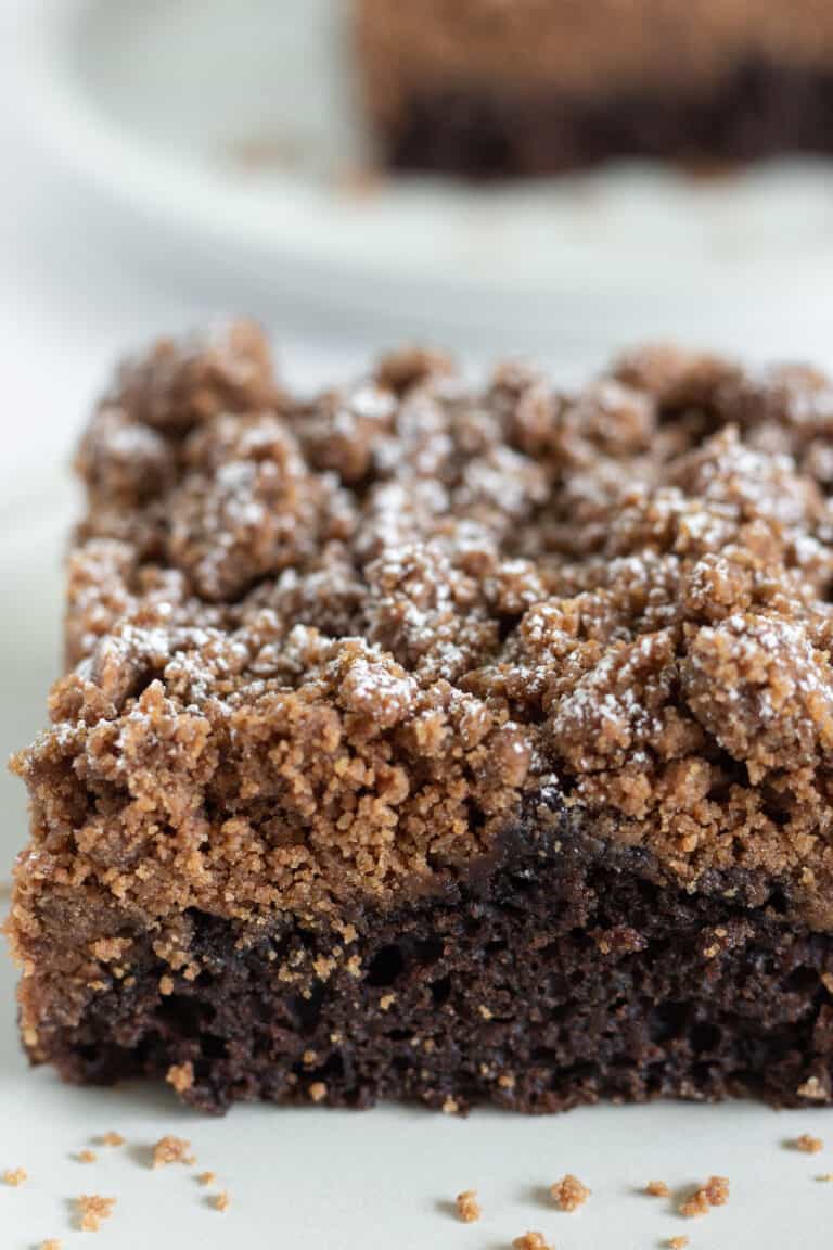 Easy Chocolate Crumb Cake Recipe made with a Cake Mix - Practically ...