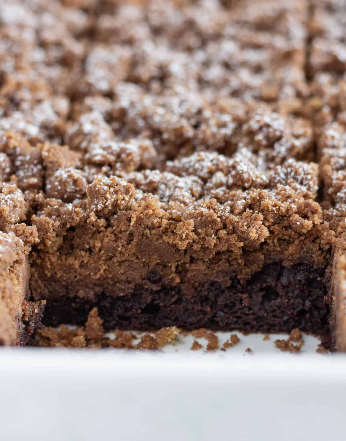 Easy Chocolate Crumb Cake Recipe made with a Cake Mix - Practically ...