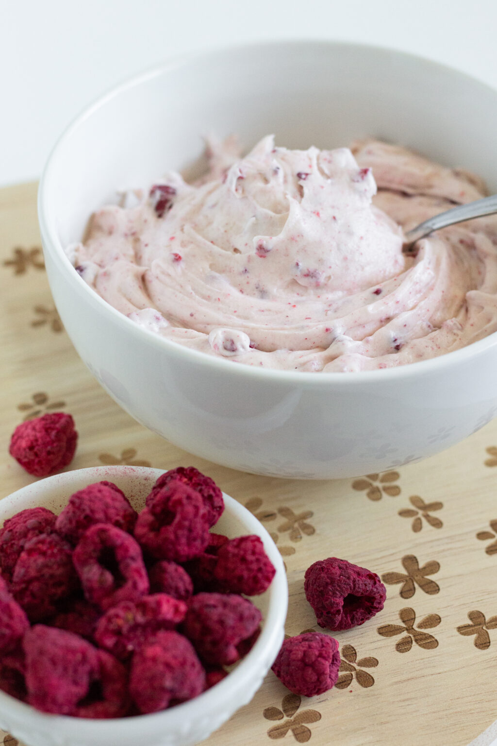 Raspberry Cream Cheese Frosting - Practically Homemade