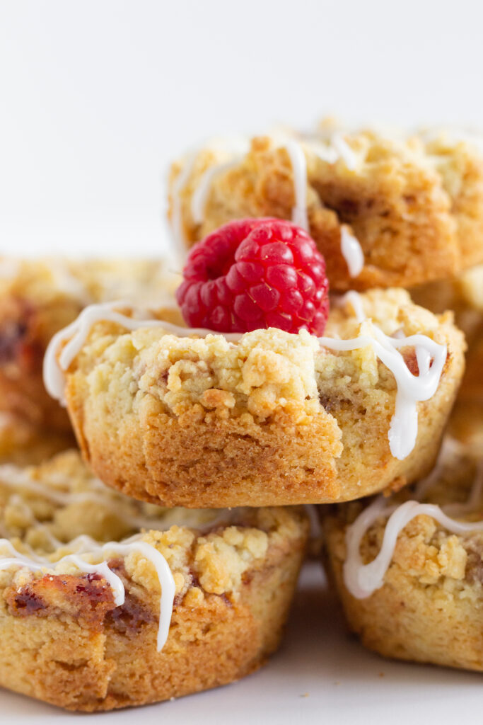 Easy Raspberry Crumble Cookies - Practically Homemade