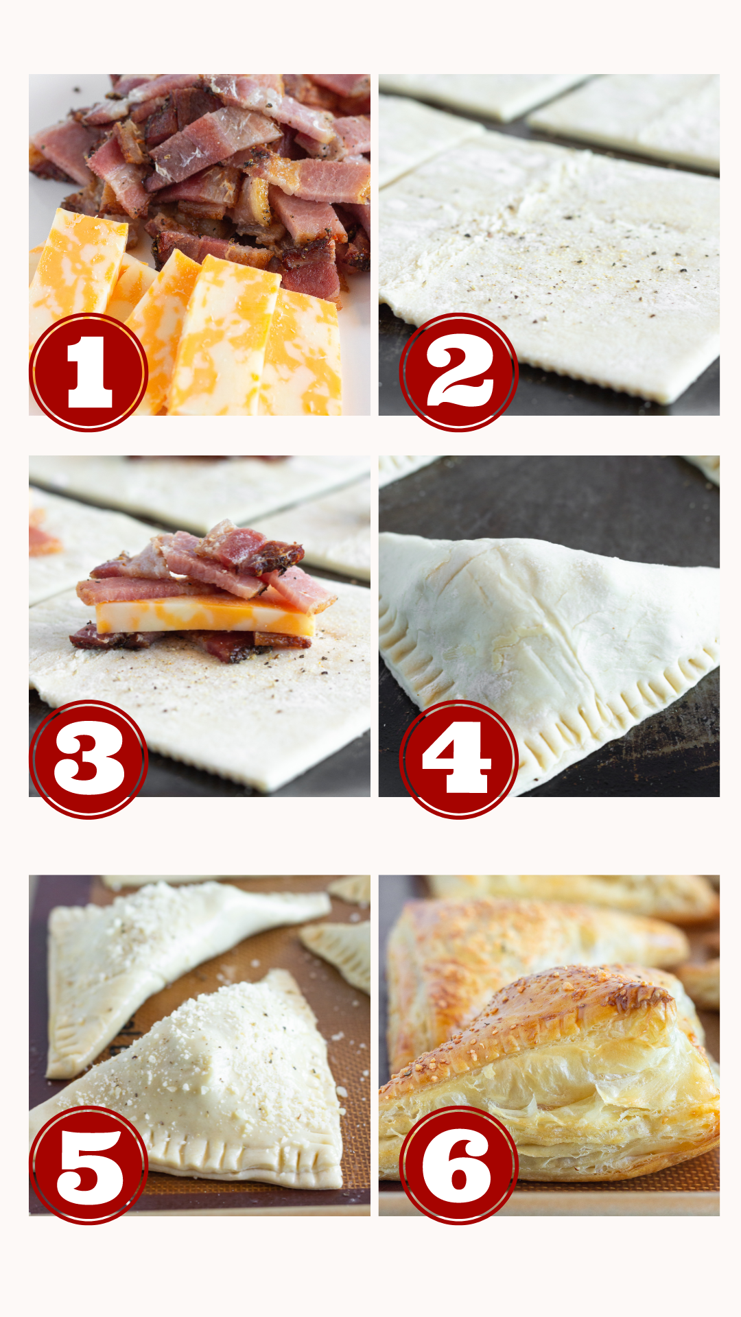 Easy Bacon Turnovers - Practically Homemade