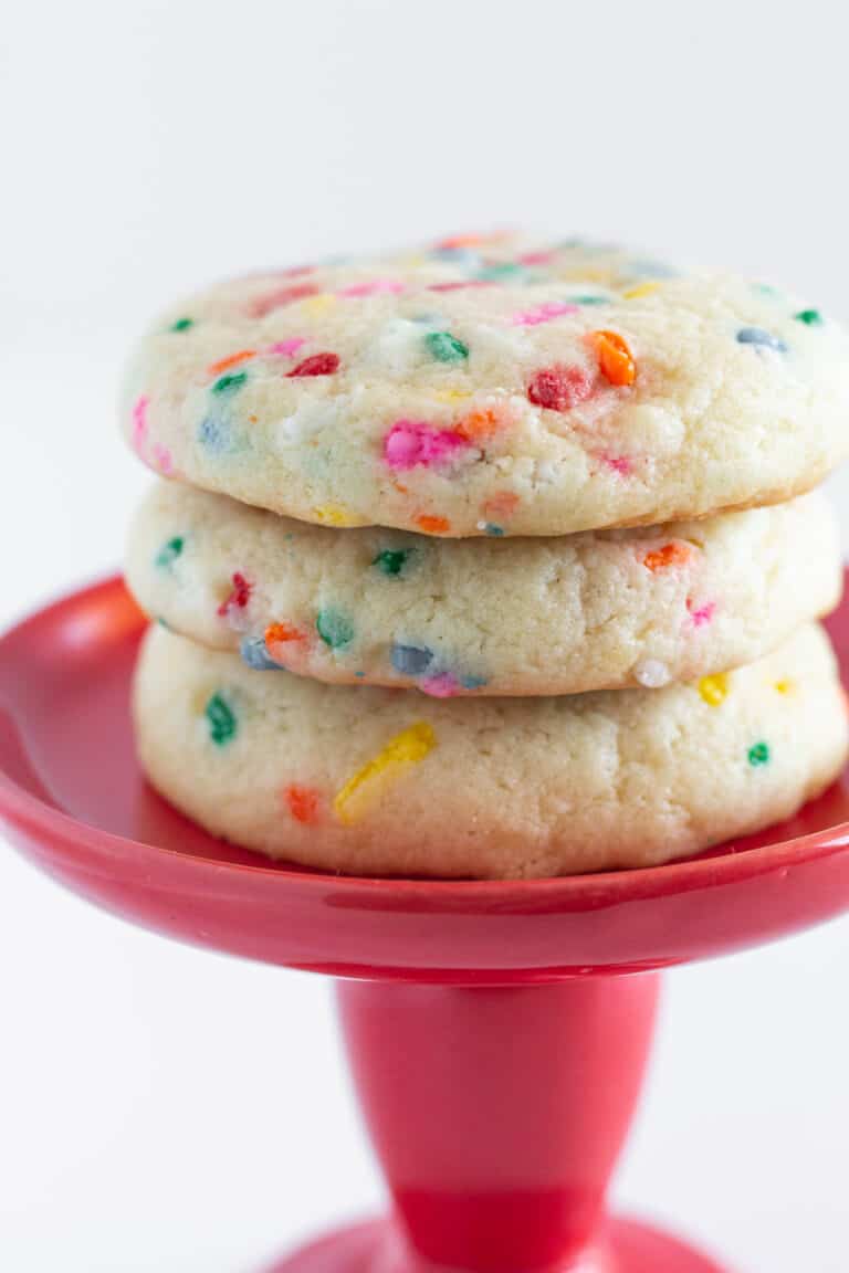 Easy Sprinkle Sugar Cookies with a Cake Mix - Practically Homemade