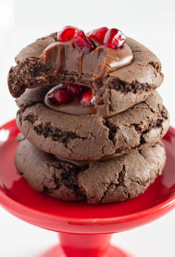 Easy Pomegranate Truffle Cookies - Practically Homemade