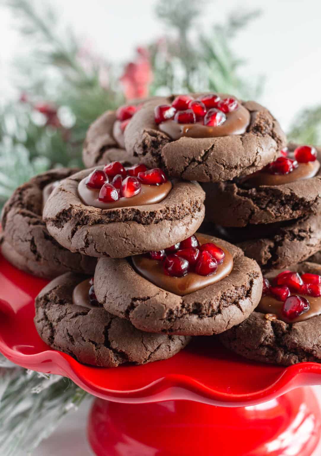 Easy Pomegranate Truffle Cookies - Practically Homemade