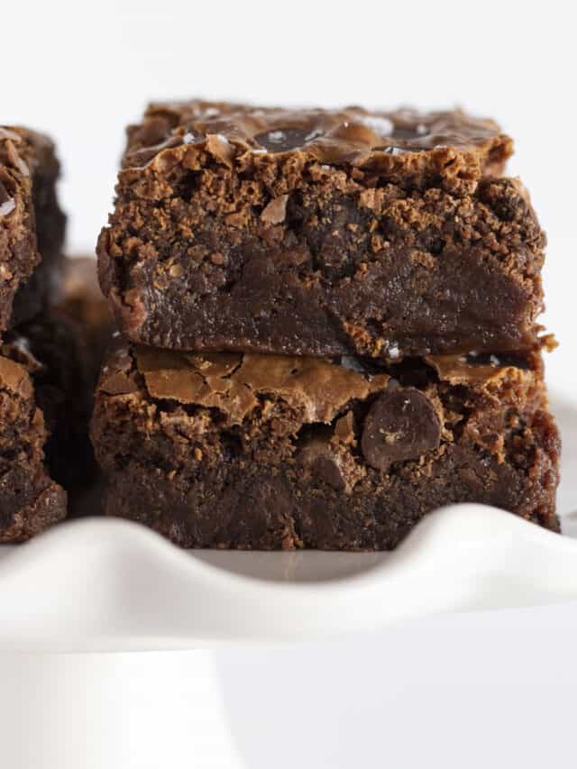 Easy And Fudgy Red Velvet Brownies with a cake mix - Practically Homemade