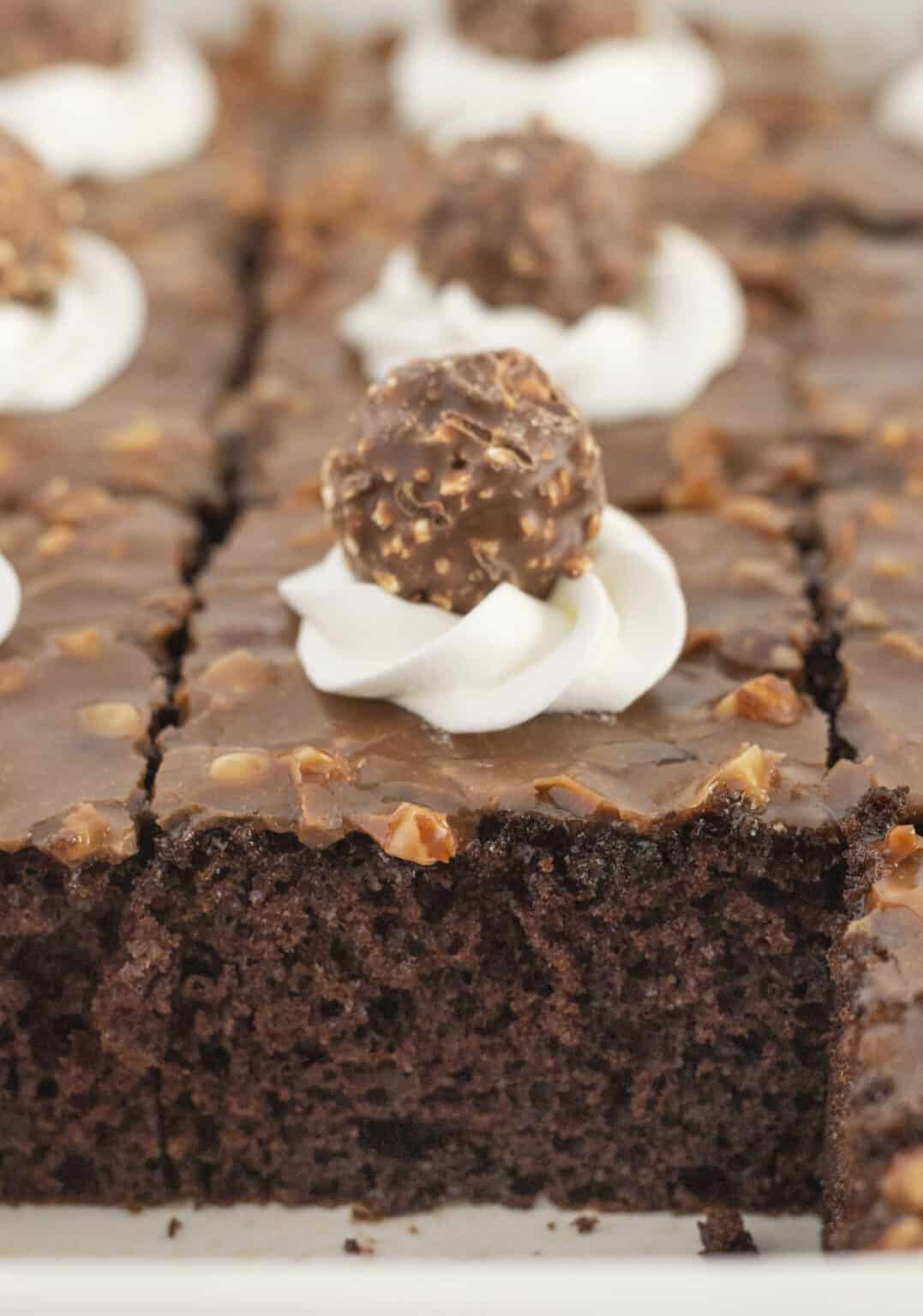 Super Easy Ferrero Rocher Cake Recipe - Practically Homemade