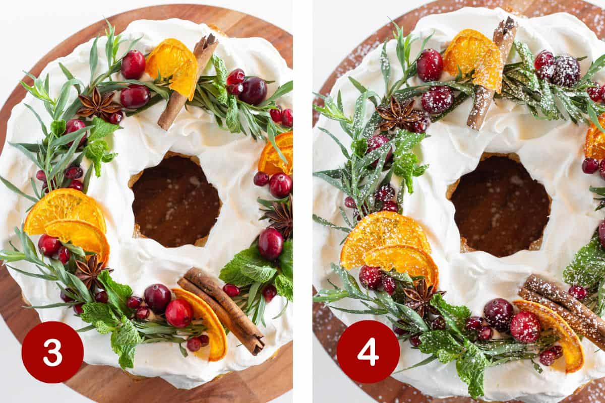 Simple Christmas Bundt Cake Wreath - Practically Homemade
