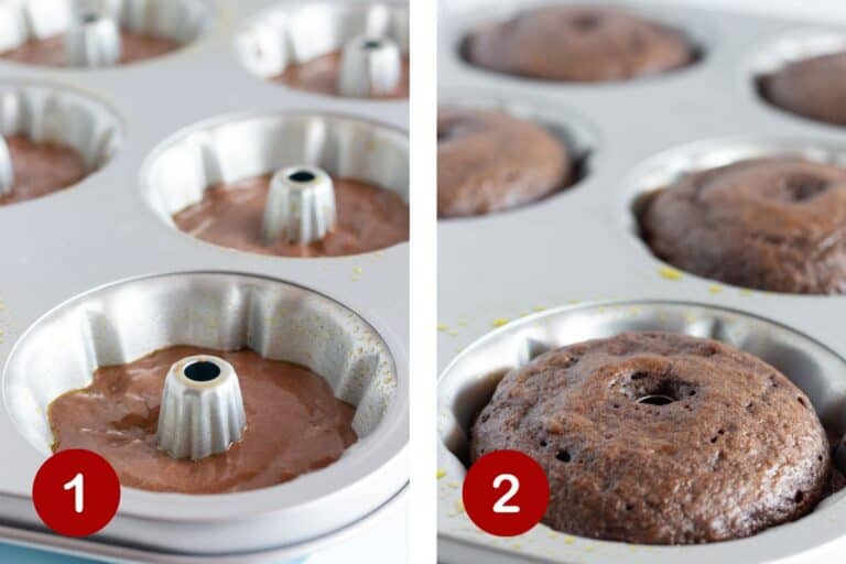Easy Mini Chocolate Bundt Cakes with a Cake Mix - Practically Homemade