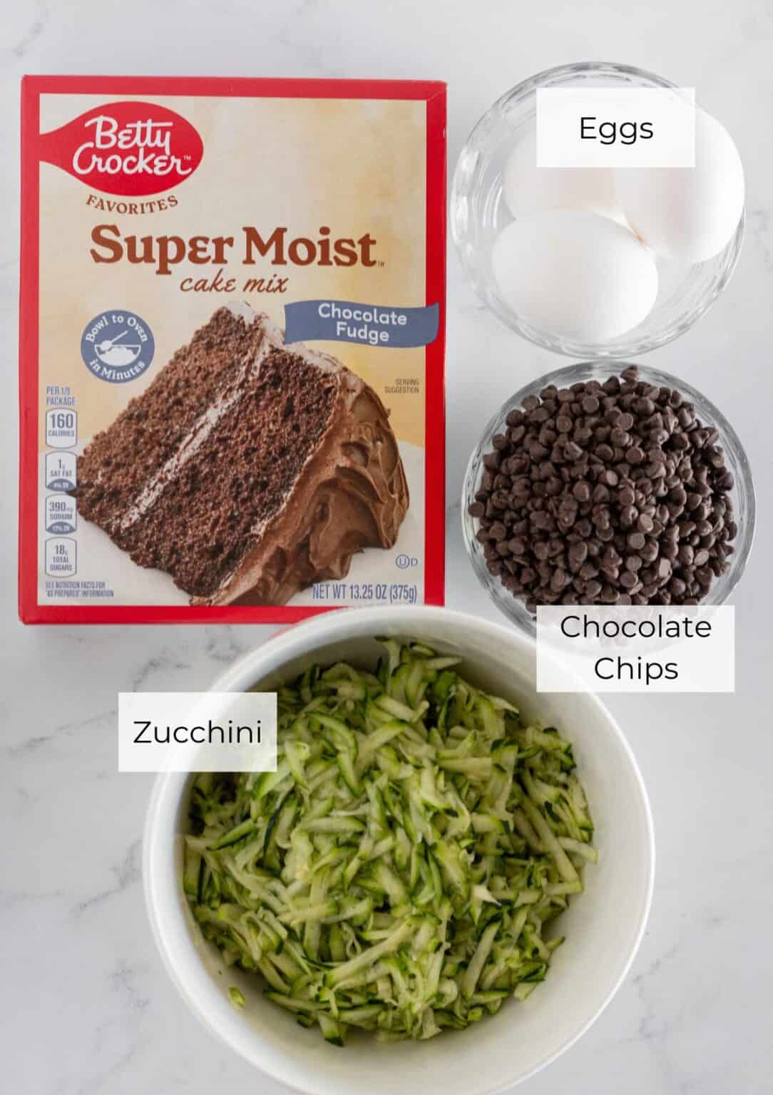 Easy Double Chocolate Zucchini Bread with a Cake Mix | Practically Homemade