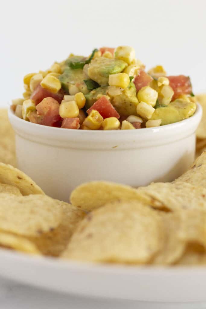 Fresh Corn and Avocado Salsa Recipe | Practically Homemade