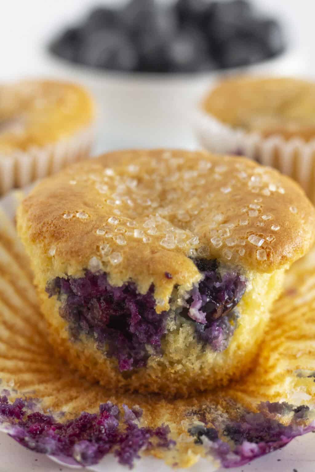 Quick Blueberry Cake Mix Muffins | Practically Homemade