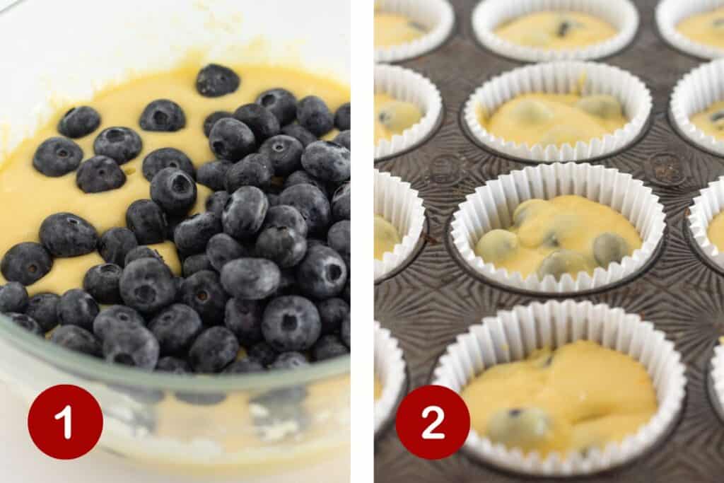 Quick Blueberry Cake Mix Muffins | Practically Homemade